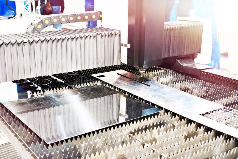 Metal laser machine stock photo. Image of technology - 270892564