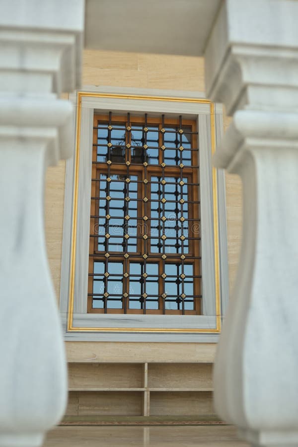 Metal Lattice on the Window in the Mosque Decorated with Beautiful ...