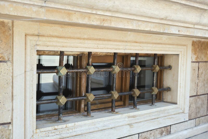 Metal Lattice on the Window in the Mosque Decorated with Beautiful ...