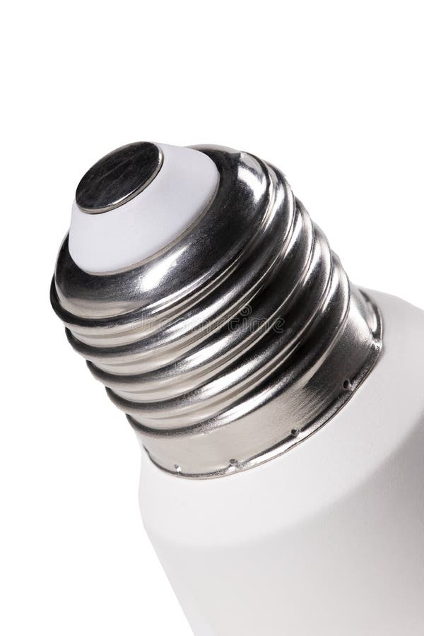 Metal LED Bulb Thread. the Place Where the Electric Current is ...