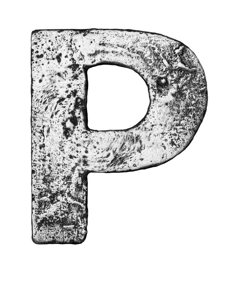 Metal Chrome Letter P Black Stock Photos - Free & Royalty-Free Stock ...