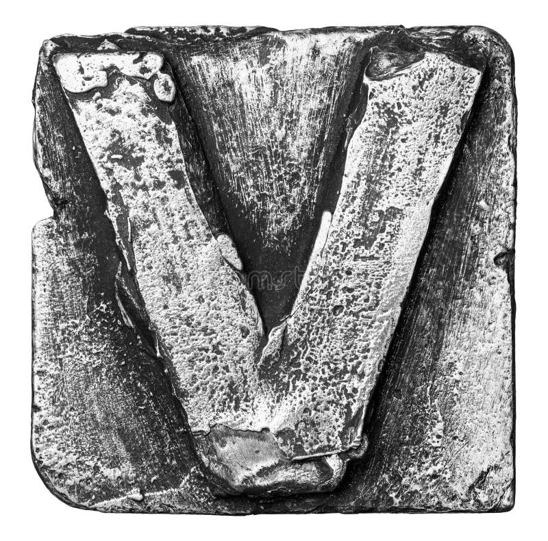 Metal Chrome Letter V Black Stock Photos - Free & Royalty-Free Stock ...
