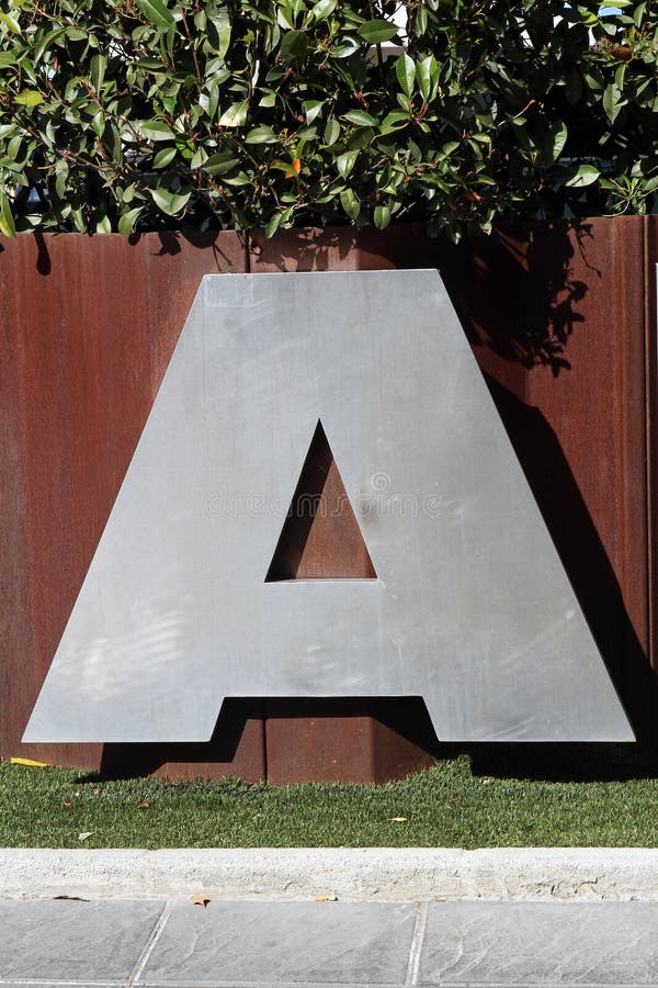 Metal a letter stock photo. Image of rusty, text, typography - 41307600