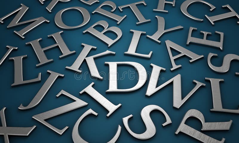 Abstract 3d Letters Background Stock Illustration - Illustration of ...