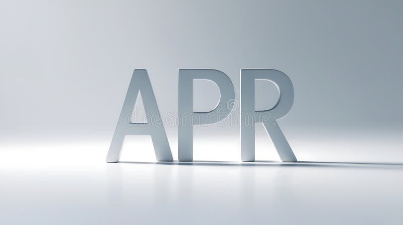 Metal Letters Spelling APR Casting a Shadow on an Illuminated Surface ...