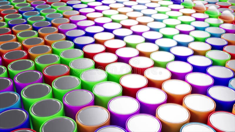 Metal Lids Top View Simply Graphics 3d Stock Illustration ...