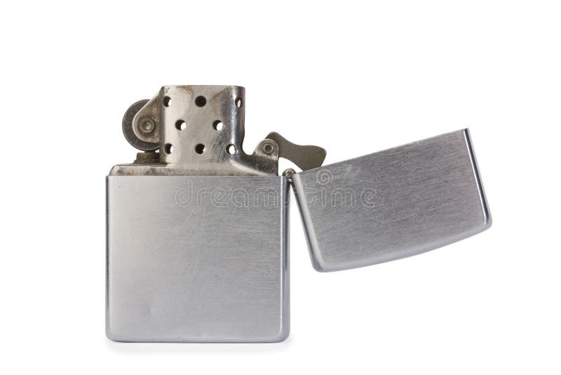 Metal lighter stock photo. Image of smoke, closeup, brushed - 8525088