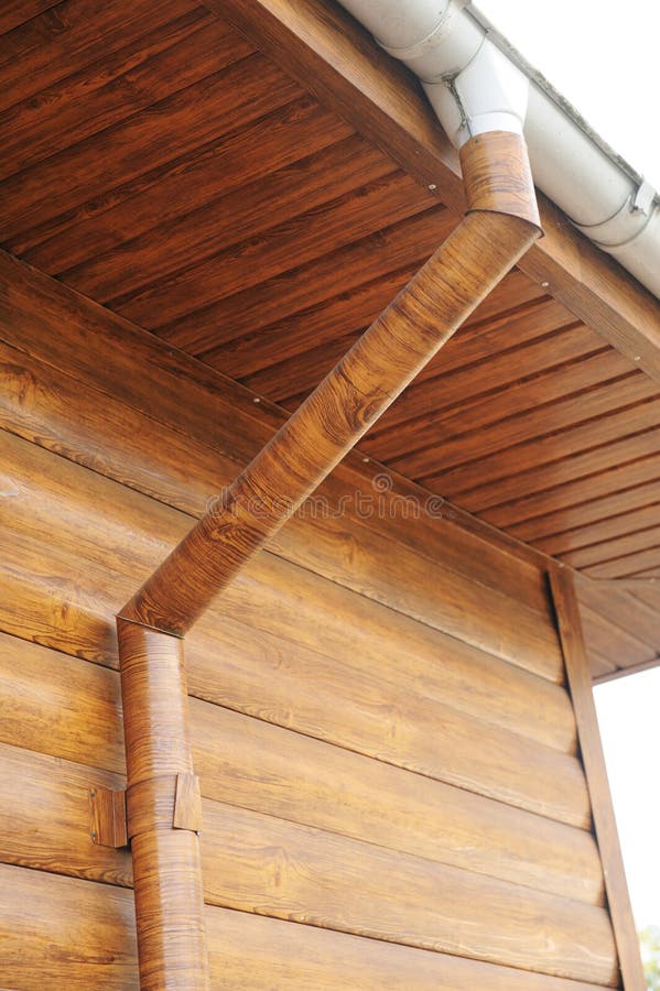 Metal Lining on the Facade of the Building Imitating the Texture of ...