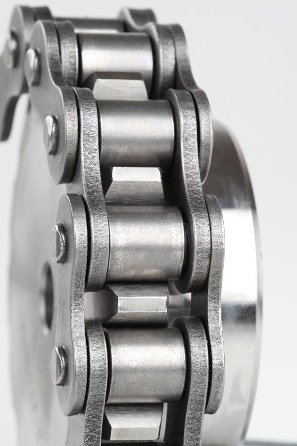 Metal Link Chain and Cogwheel Stock Image - Image of life, mechanism ...