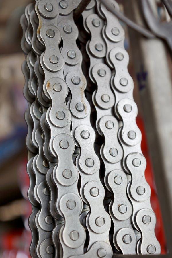 Metal link chain stock photo. Image of iron, line, facility - 32052562