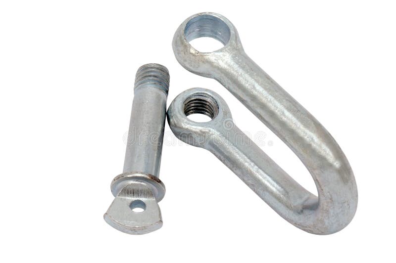 Metal link,shackle stock image. Image of fastener, conjunction - 32771541