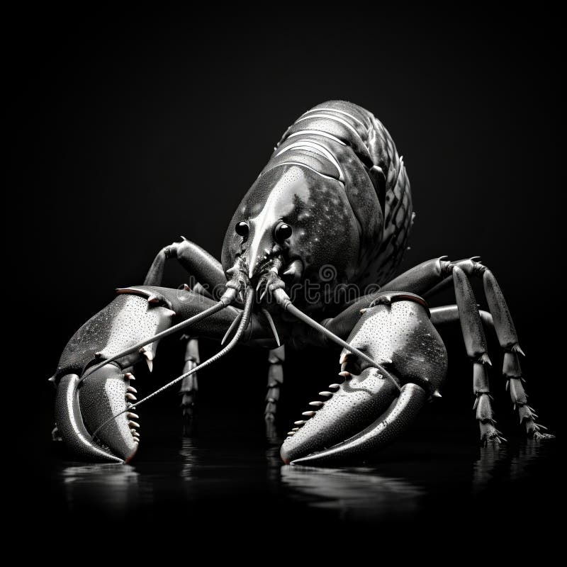 Metal Lobster: Realistic Hyper-detailed Rendering of a Dark and Sleek ...