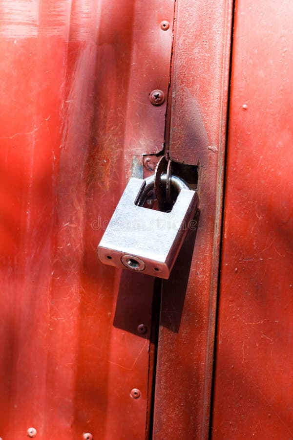 Metal lock stock photo. Image of lock, door, house, macabre - 41749874
