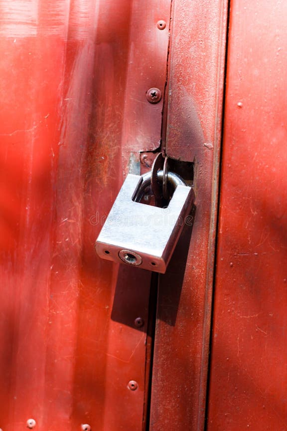 Metal lock stock photo. Image of lock, door, house, macabre - 41749874