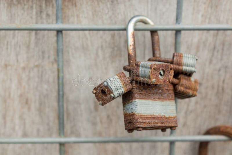 Metal Locks. a Bunch of Locks. Heart Locks Stock Photo - Image of ...