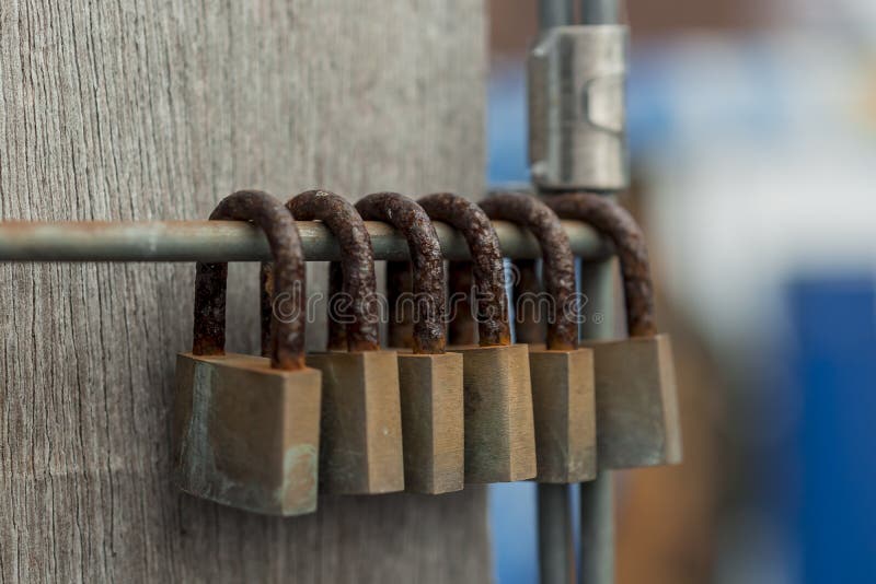 Metal Locks. a Bunch of Locks. Heart Locks Stock Photo - Image of ...