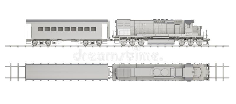 Toy train. Top view stock illustration. Illustration of play - 75807243