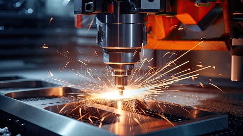 Metal Machine Tools Industry CNC Stock Image - Image of mechanic ...