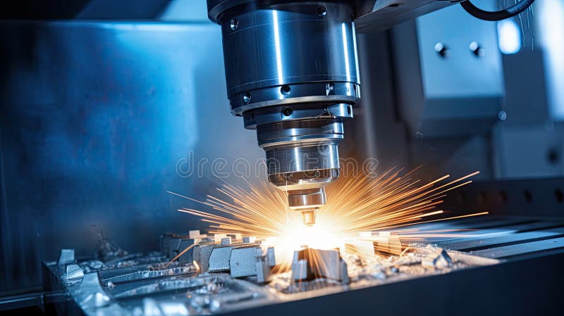 Metal Machine Tools Industry CNC Stock Image - Image of automated ...