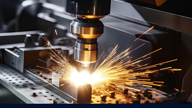 Metal Machine Tools Industry CNC Stock Photo - Image of robot, industry ...