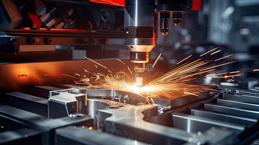 Metal Machine Tools Industry CNC Stock Photo - Image of cutting ...