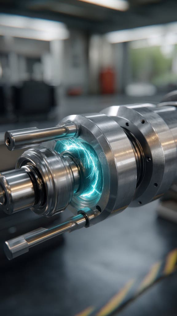 Metal Machinery Component with Electrical Arc Energy, Workshop Setting ...