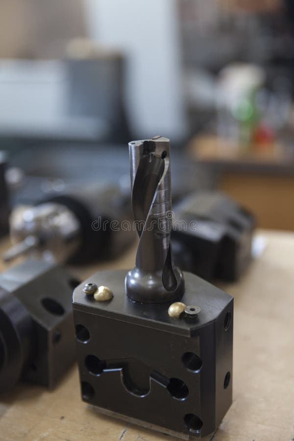 Metal machining tools stock image. Image of metalwork - 195004151