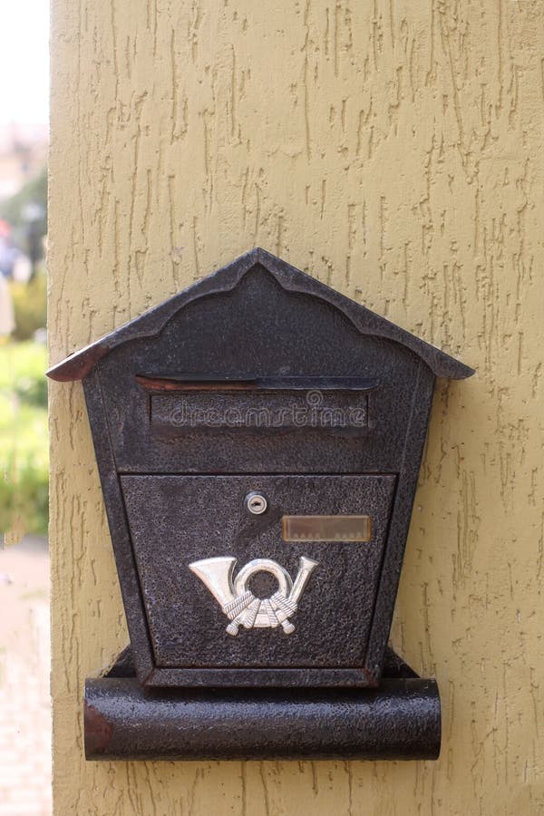 Metal Mail Box for Letters. Lockable Mailbox. Stock Photo - Image of ...