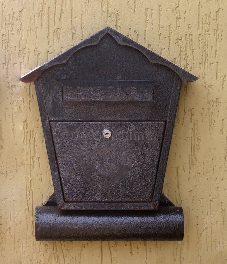 Metal Mail Box for Letters. Lockable Mailbox. Stock Image - Image of ...