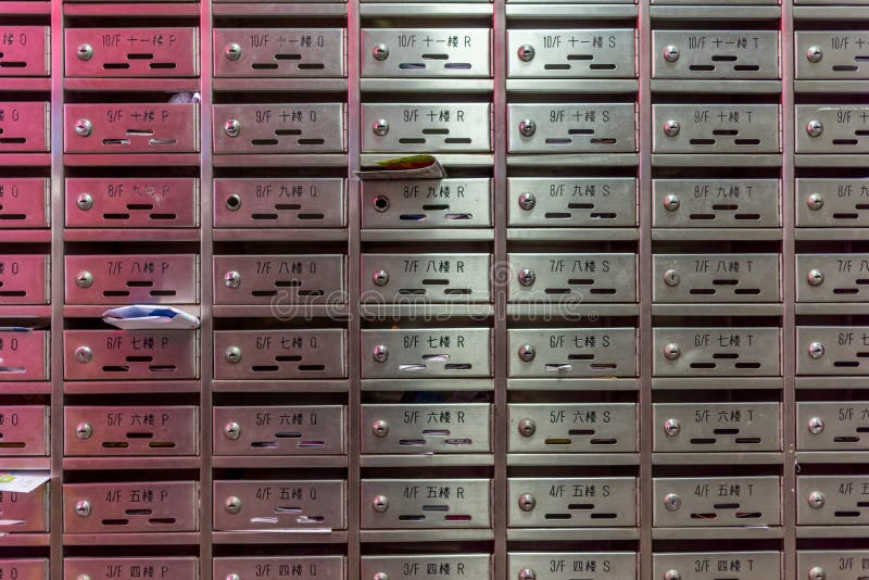 Metal Mail Box for Letters. Lockable Mailbox. Stock Photo - Image of ...