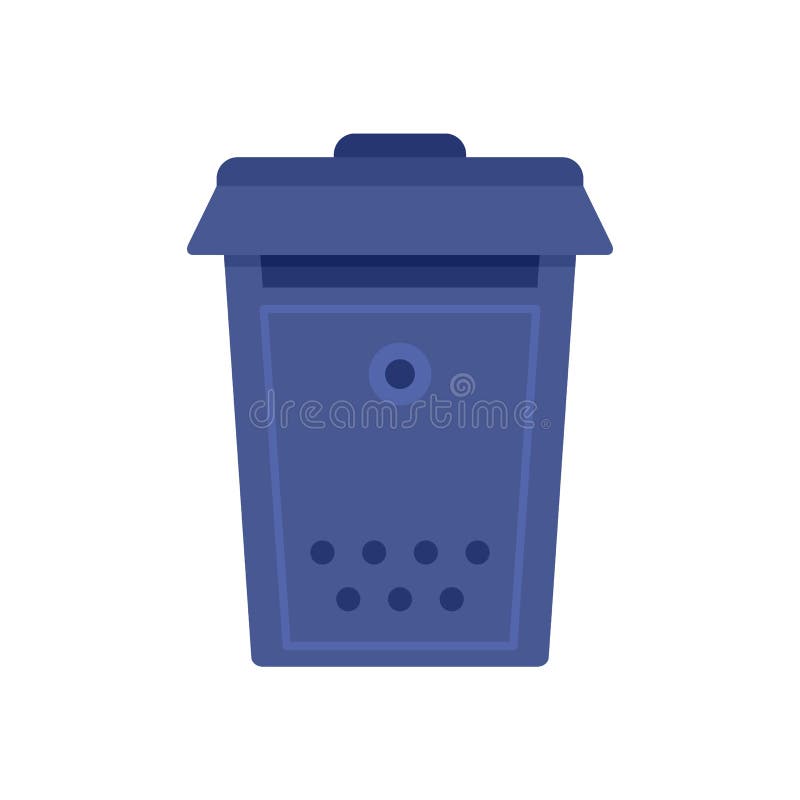 Metal Mailbox Icon Flat Isolated Vector Stock Illustration ...