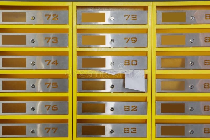 Post Office Worker Sticking Barcode on Parcel at Counter Indoors ...