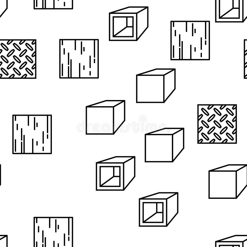 Metal Material Construction Beam Vector Seamless Pattern Stock Vector ...