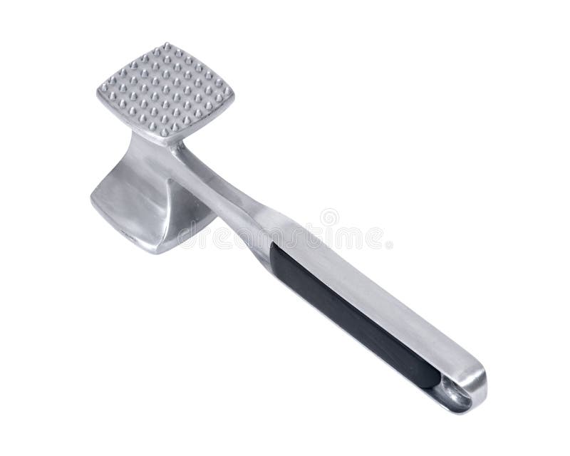 Metal Meat Hammer Tenderizer Stock Photo - Image of stainless, steak ...