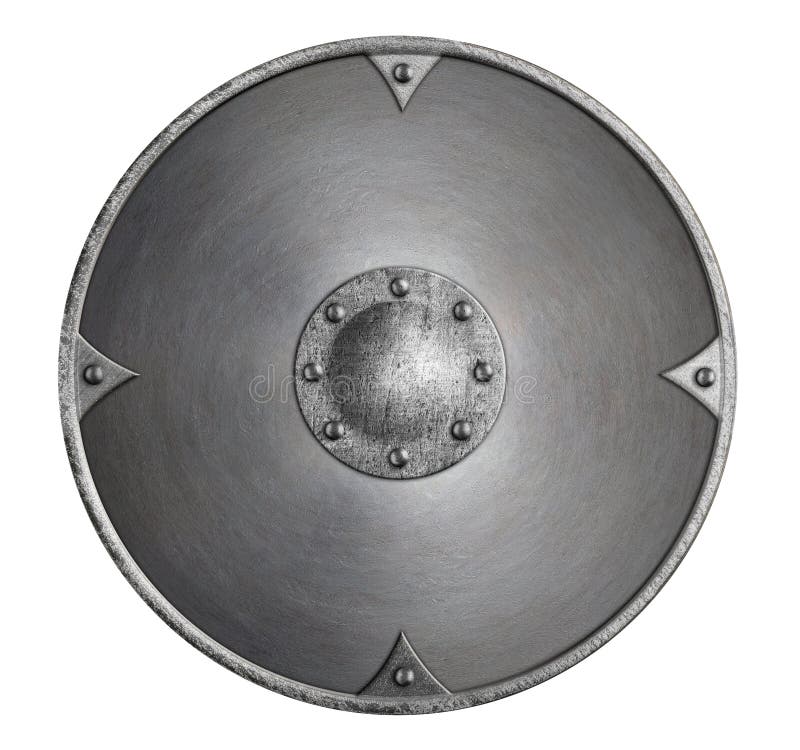 Round Medieval Shield with Golden Cross Stock Photo - Image of gold ...