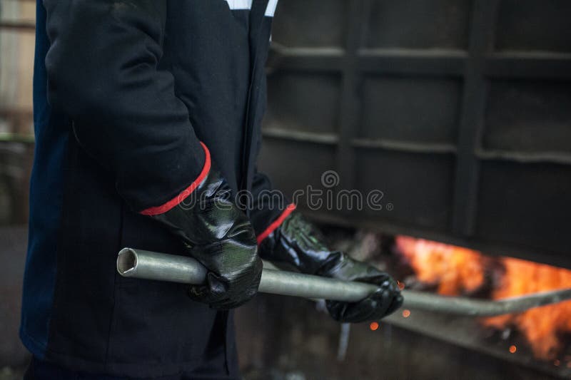 Metal melting factory stock image. Image of molten, flame - 69361329