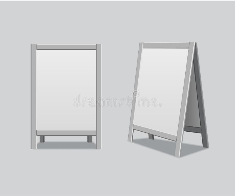 Metal Menu Announcement Board. Vector Advertising Elements. Stock ...