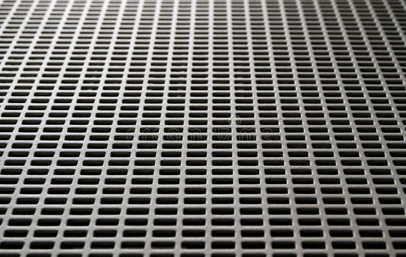 Metal Mesh Batsground Rectangular in Perspective Stock Photo - Image of ...