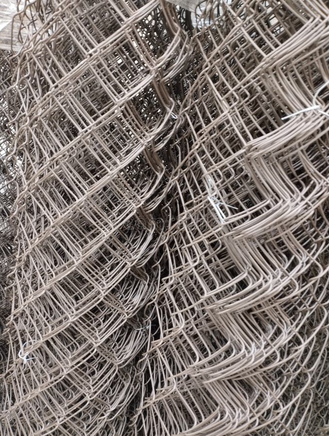 Metal Mesh Chain Link in a Roll, Background and Texture Metal Mesh ...