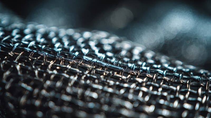 Metal Mesh Material, Perfect for Industrial Designs Stock Illustration ...