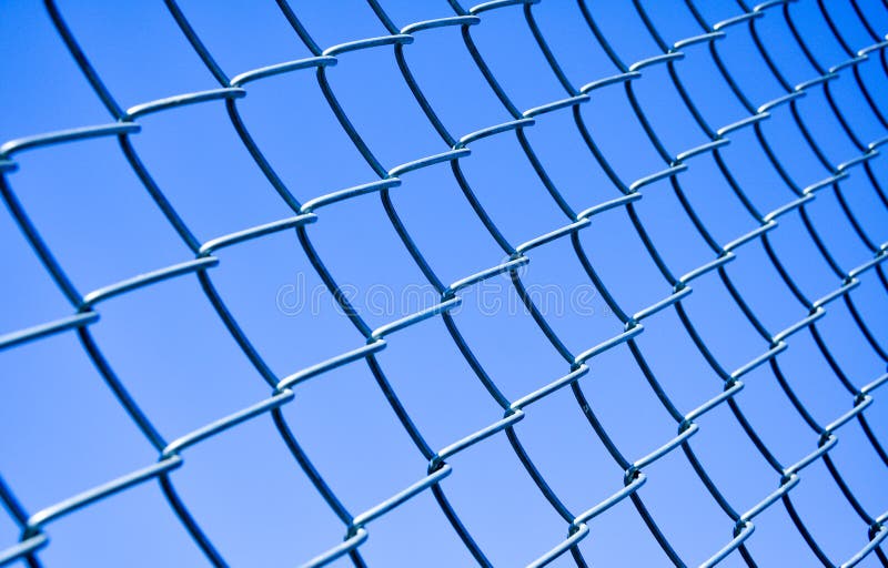 Metal mesh net fence stock image. Image of metallic - 177122163