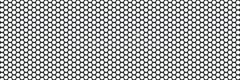 Metal Micro Mesh Seamless Pattern. Iron Plate with Round Holes ...