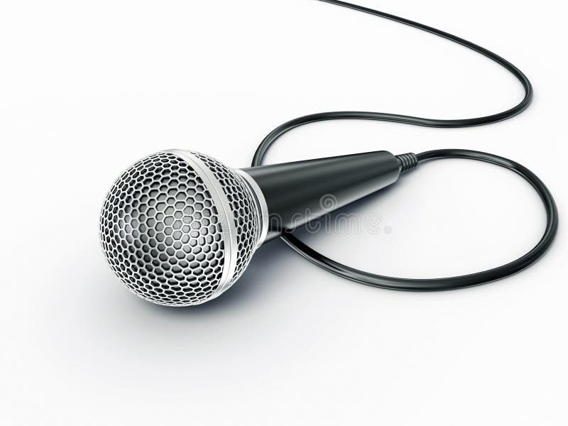 Speech Word Microphone Cord Public Speaking Presentation Stock ...
