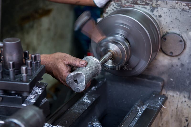 Metal milling machine stock image. Image of power, sawing - 47668975