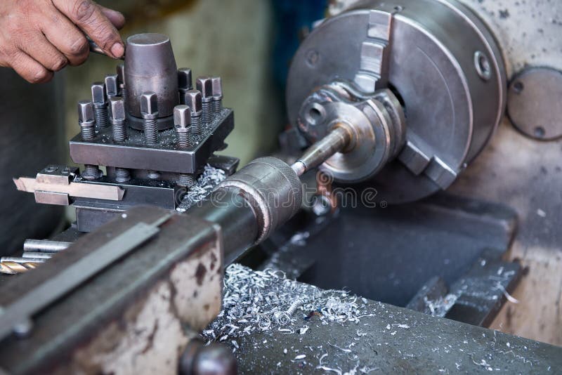 Metal milling machine stock image. Image of chisel, material - 47669031