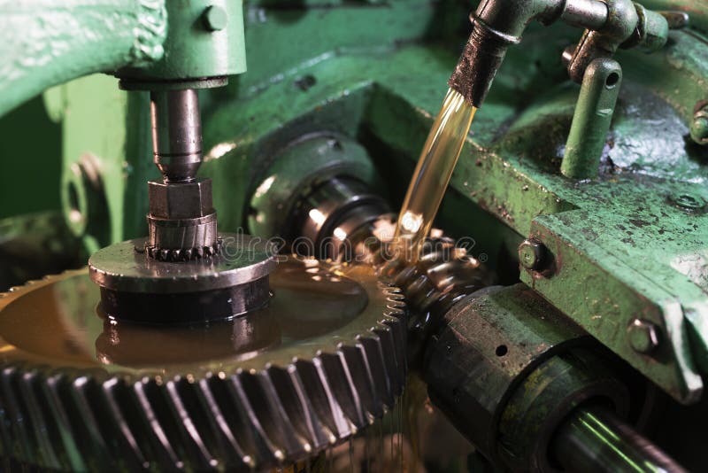 Metal Milling Machine Close Up View Stock Photo - Image of electric ...