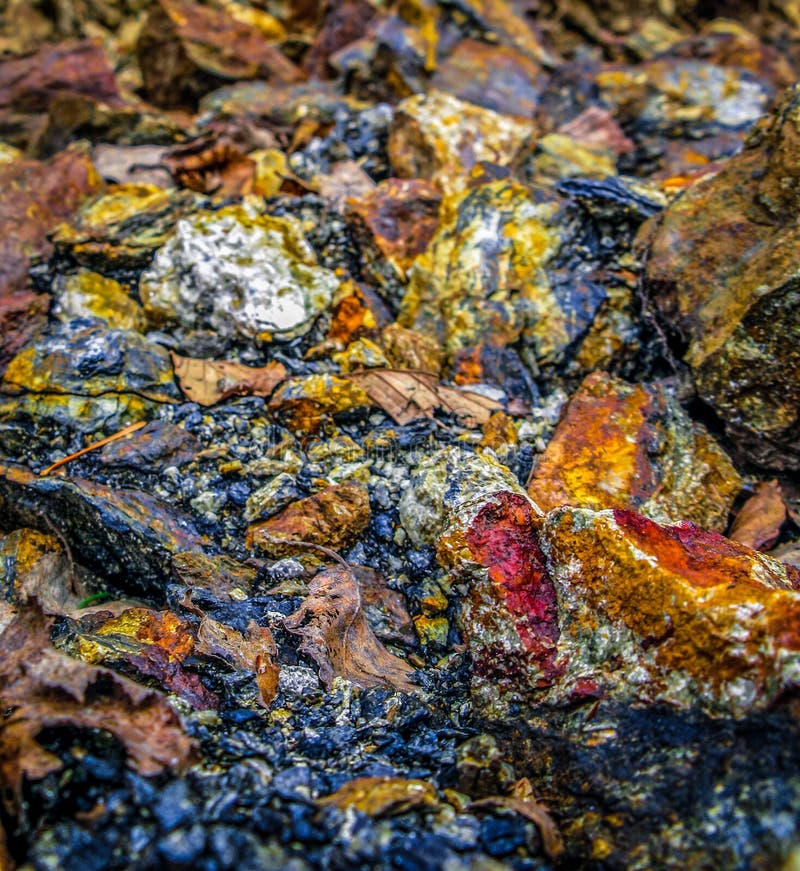 Metal mineral stones stock image. Image of nugget, geological - 65014315