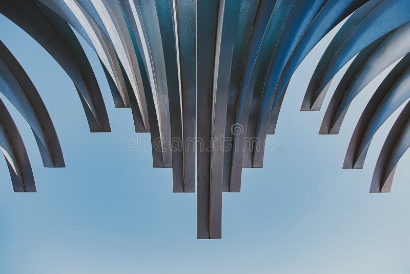 Metal Modern Abstract Architects Construction on Light Background Stock ...
