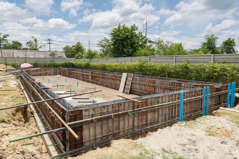 Metal Mold for Cement Construction Stock Image - Image of board, prop ...