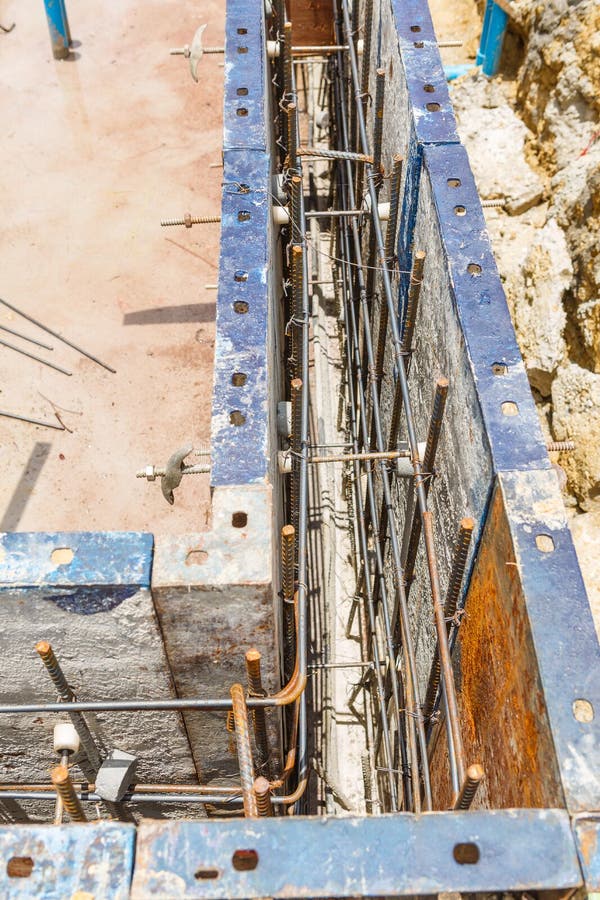 Metal Mold for Cement Construction Stock Image - Image of build, metal ...